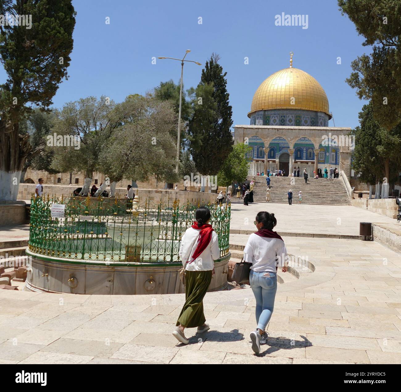 The Dome of the Rock, (Qubbat al-Sakhrah), on the Temple Mount in the ...