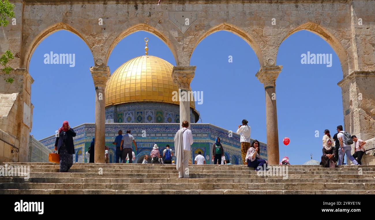 The Dome of the Rock, (Qubbat al-Sakhrah), on the Temple Mount in the ...
