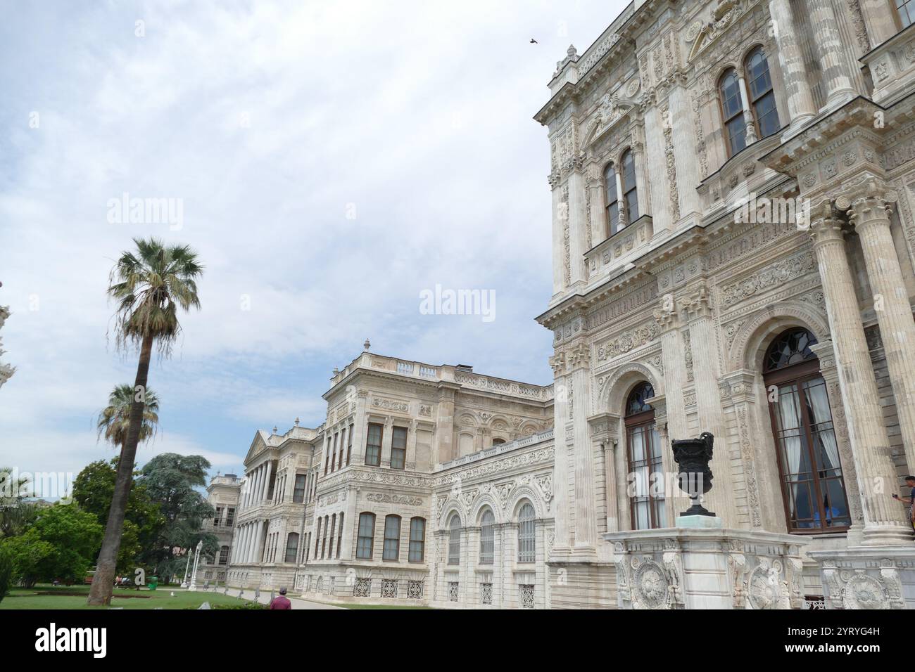 Dolmabahce Palace, Istanbul, Turkey, on the European coast of the ...