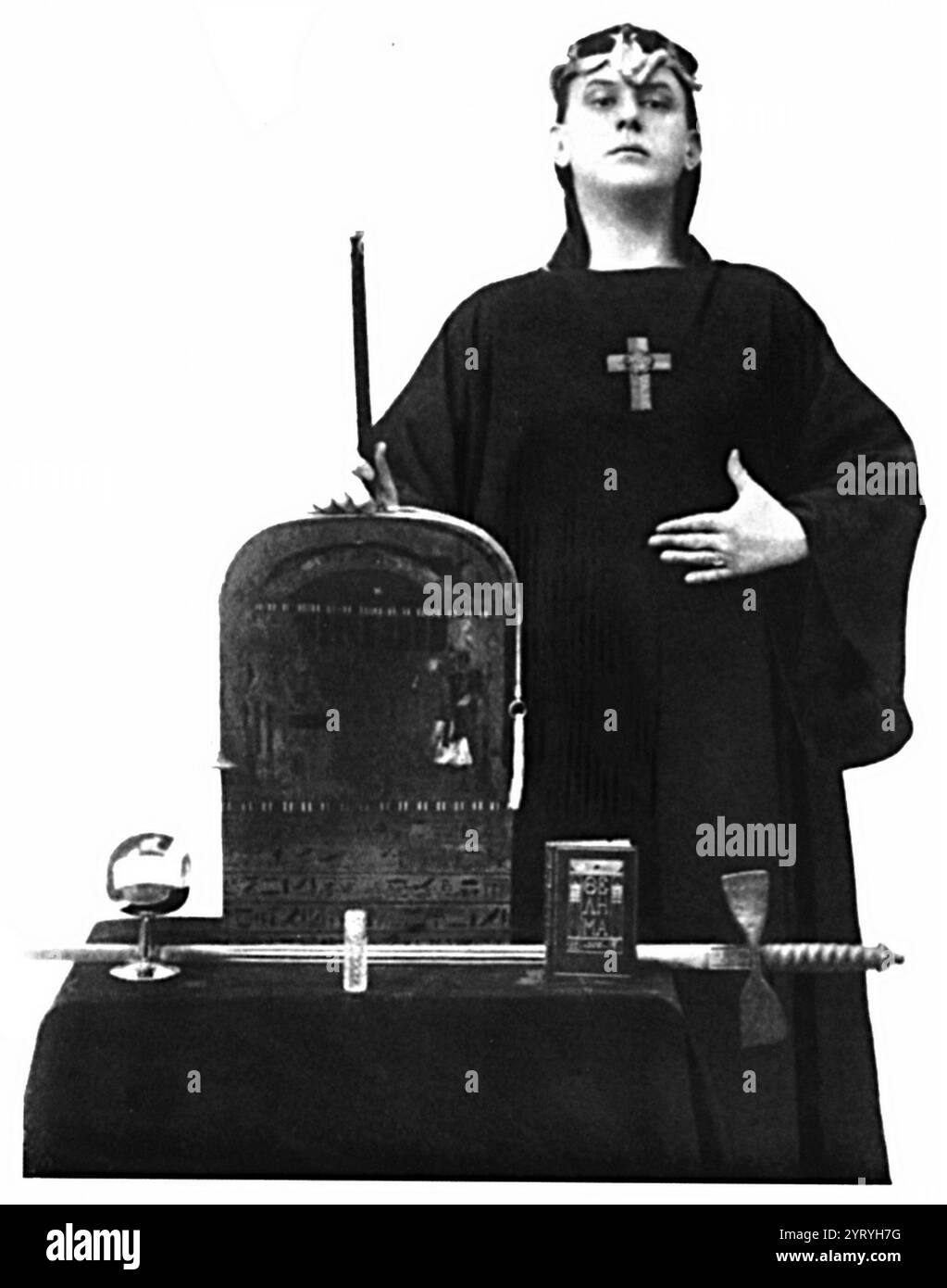 Aleister Crowley (1875 1947); English occultist, ceremonial magician ...