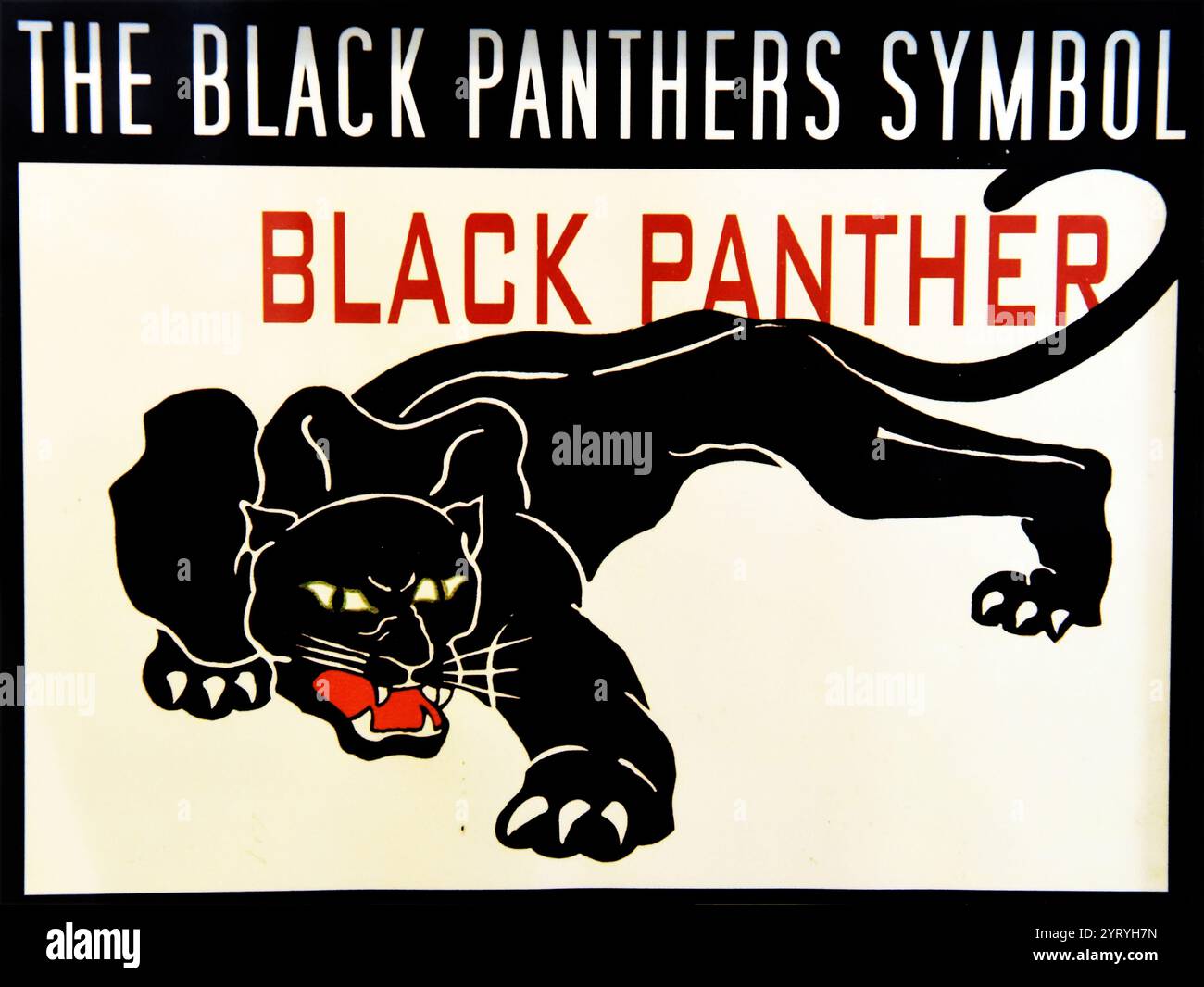 Logo belonging to the Black Panther Party (BPP), a revolutionary ...