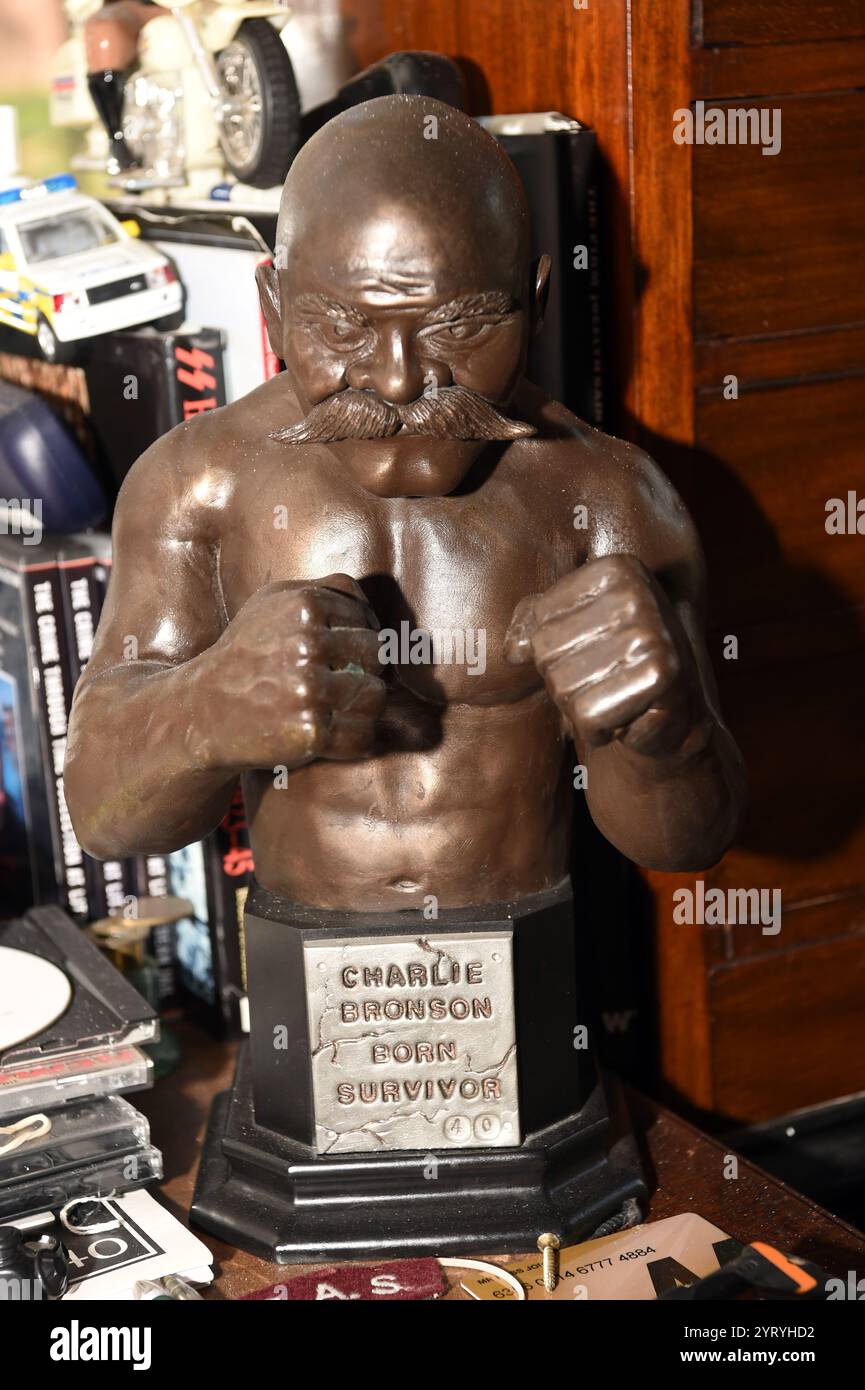 Bust depicting Charles Arthur Salvador (better known as Charles Bronson ...