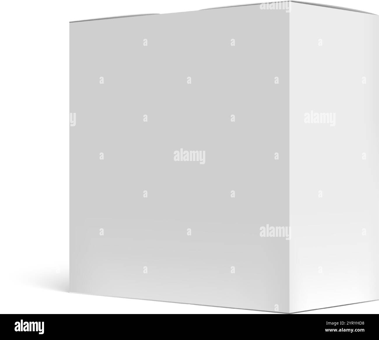 Closed vertical rectangular white cardboard packaging box mockup ...