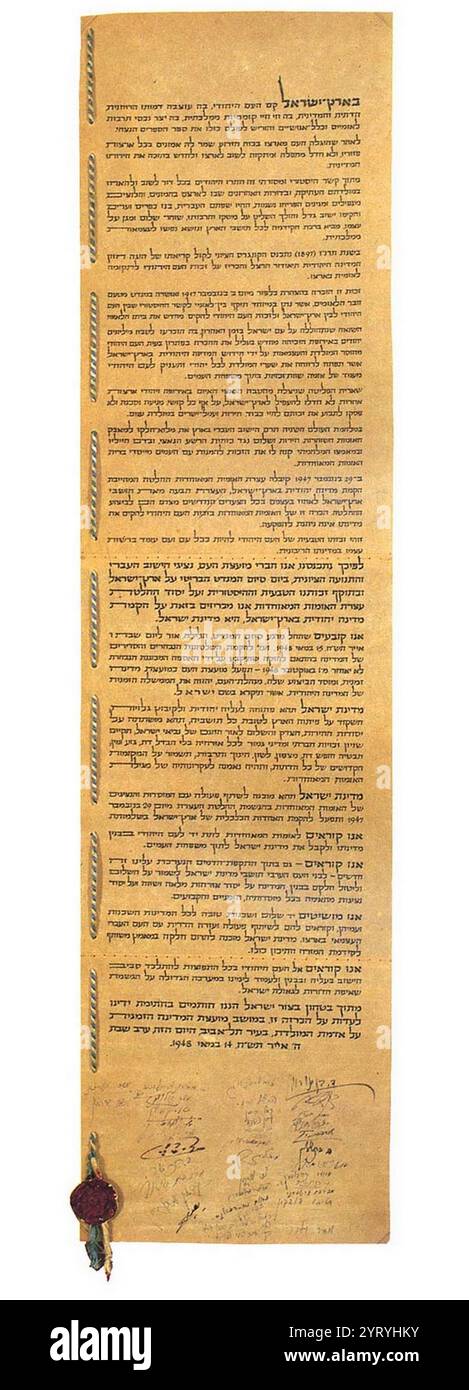 Declaration of state of israel 1948 hi-res stock photography and images ...