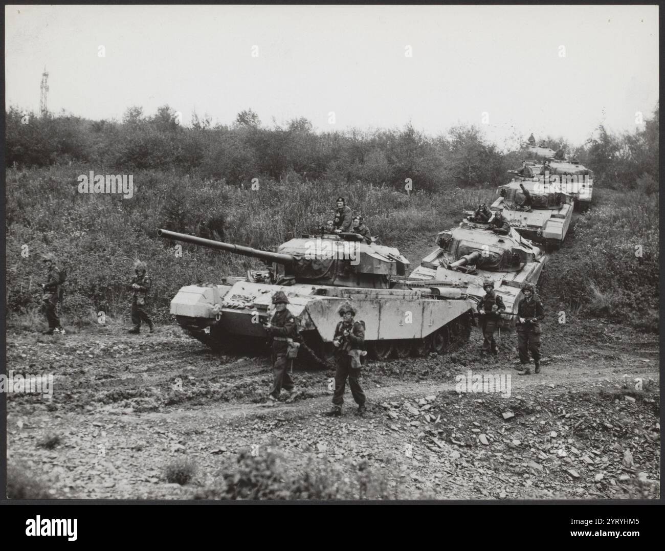 x,NATO soldiers and tanks in West Germany 1955 Stock Photo - Alamy