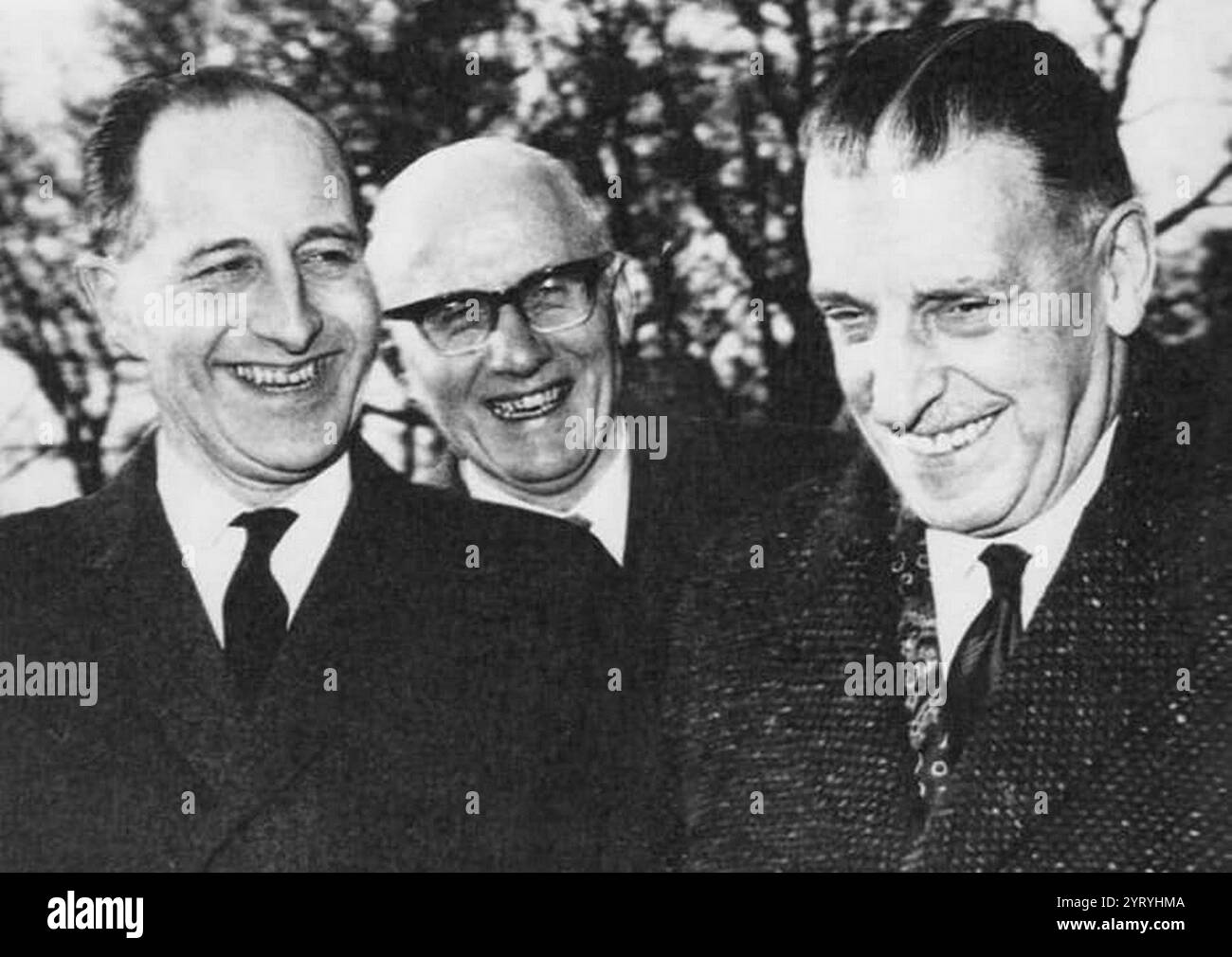 meeting between then Irish Prime Minister (taoiseach) Sean Lemass and ...