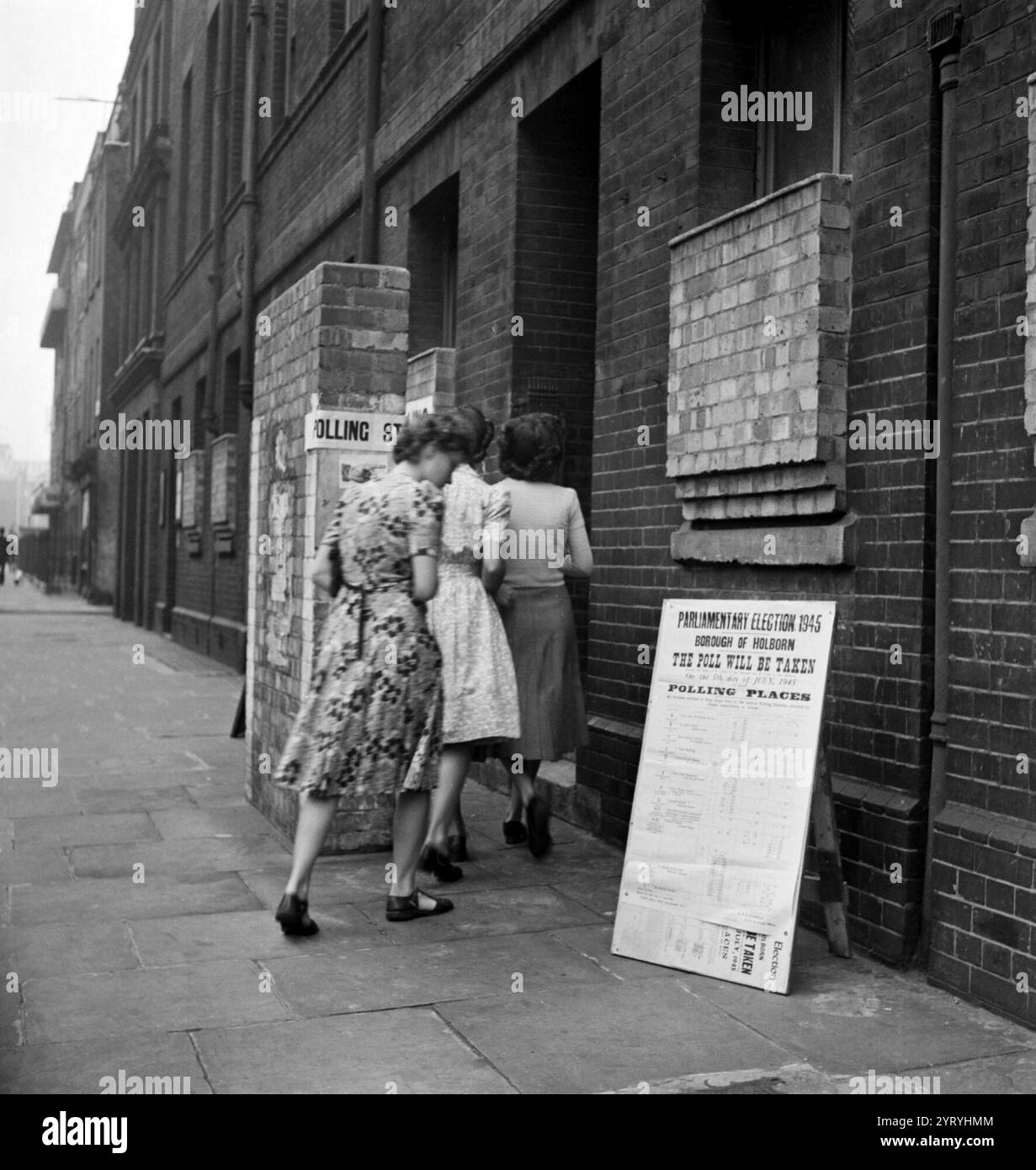 General election 1945 Black and White Stock Photos & Images - Alamy