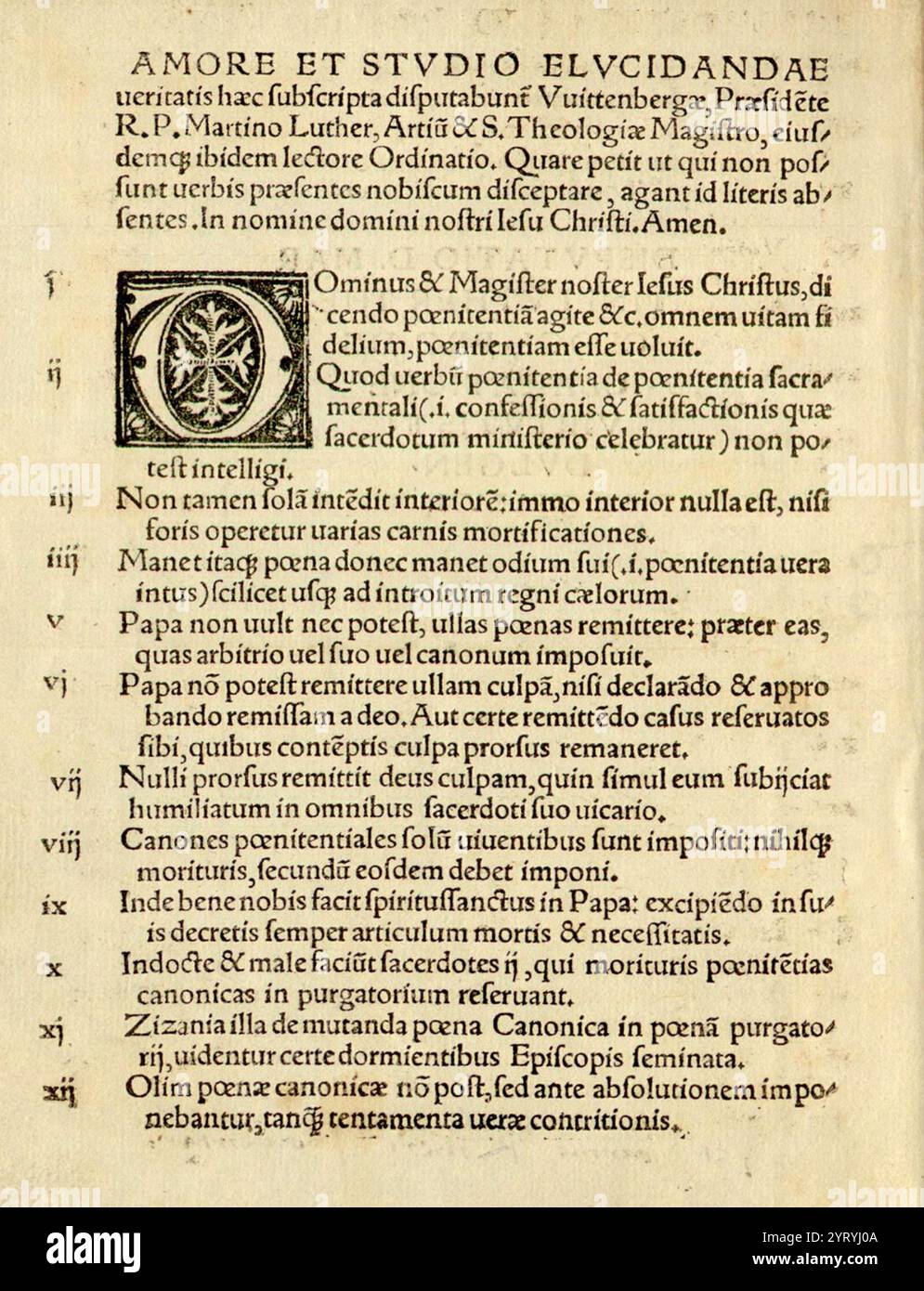 1517 martin luther hi-res stock photography and images - Alamy