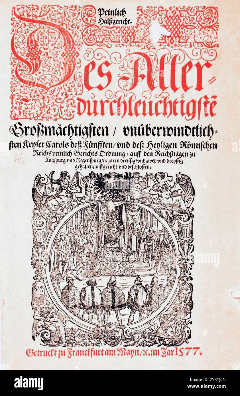 The Constitutio Criminalis Carolina, was the first body of German ...