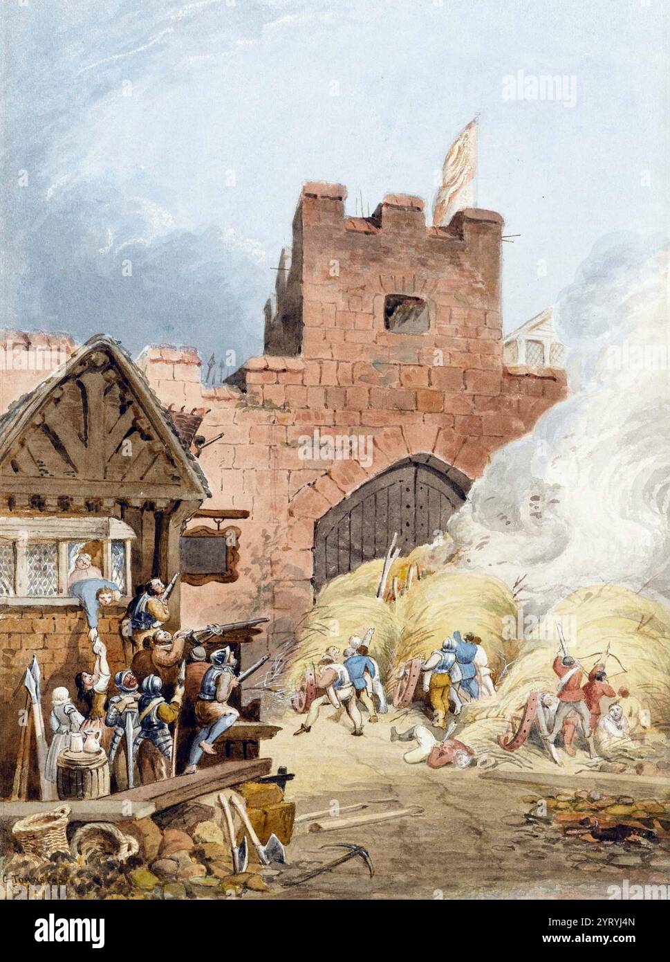 The West Gate, Exeter and the Siege during the Prayer Book Rebellion or ...