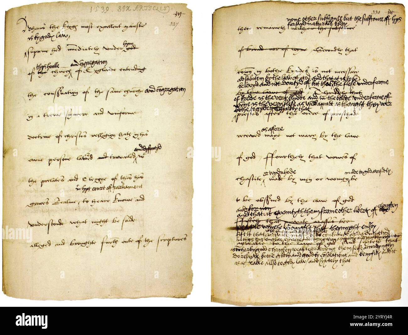 A final draft of the Six articles, amended in King Henry VIII's own ...