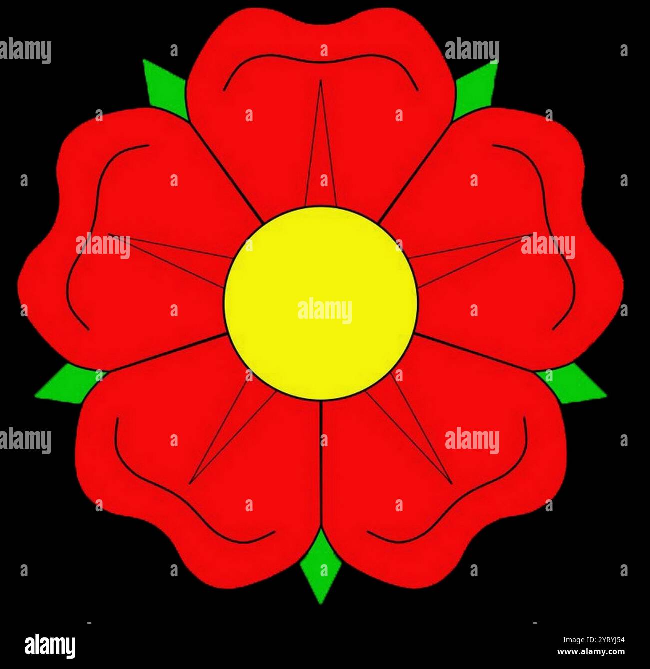 The Red Rose of Lancaster (blazoned: a rose gules) was the heraldic ...