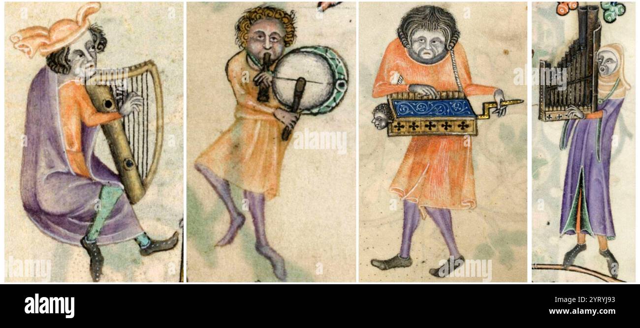 Medieval musicians hi-res stock photography and images - Alamy