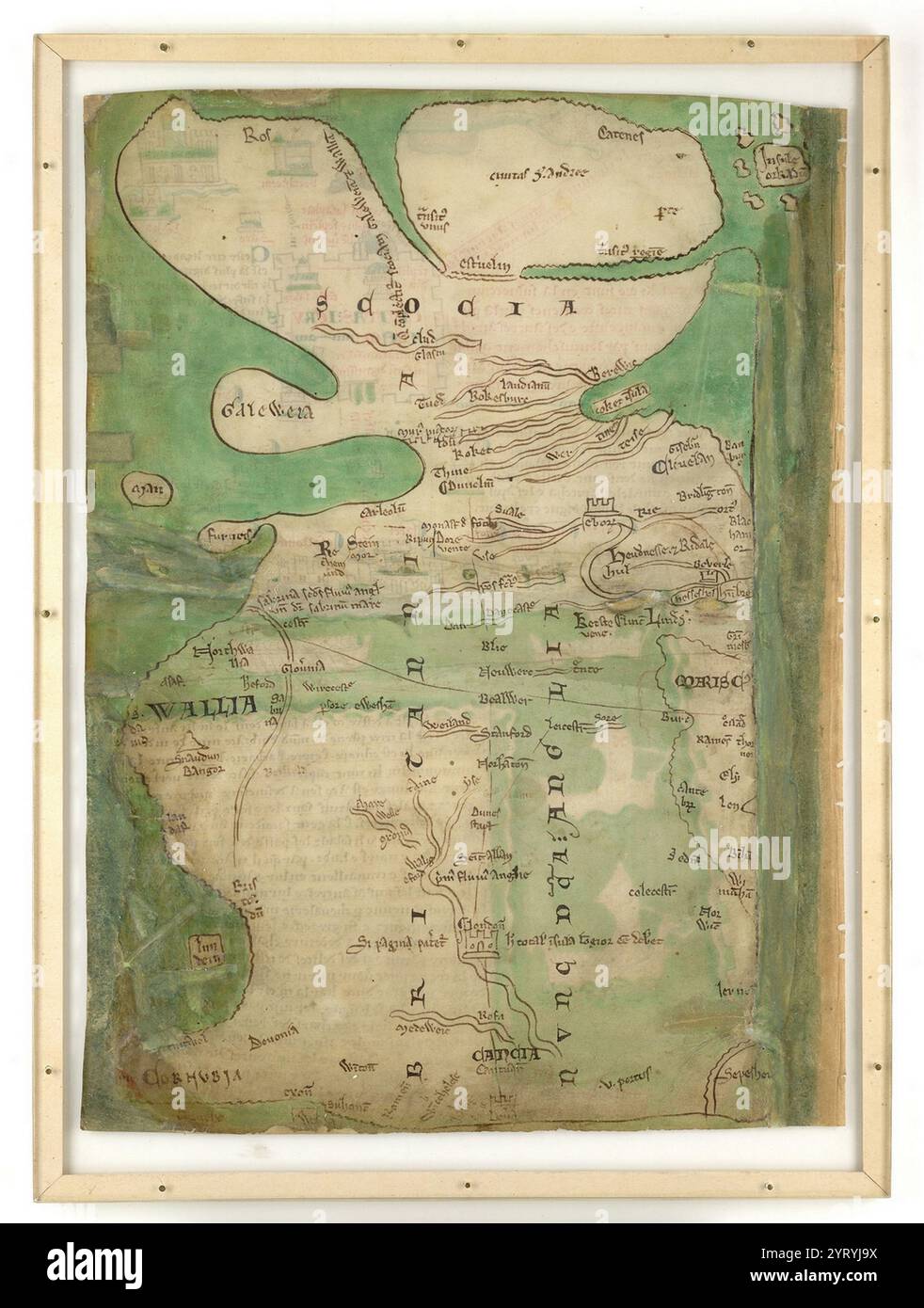 Medieval manuscript map hi-res stock photography and images - Alamy