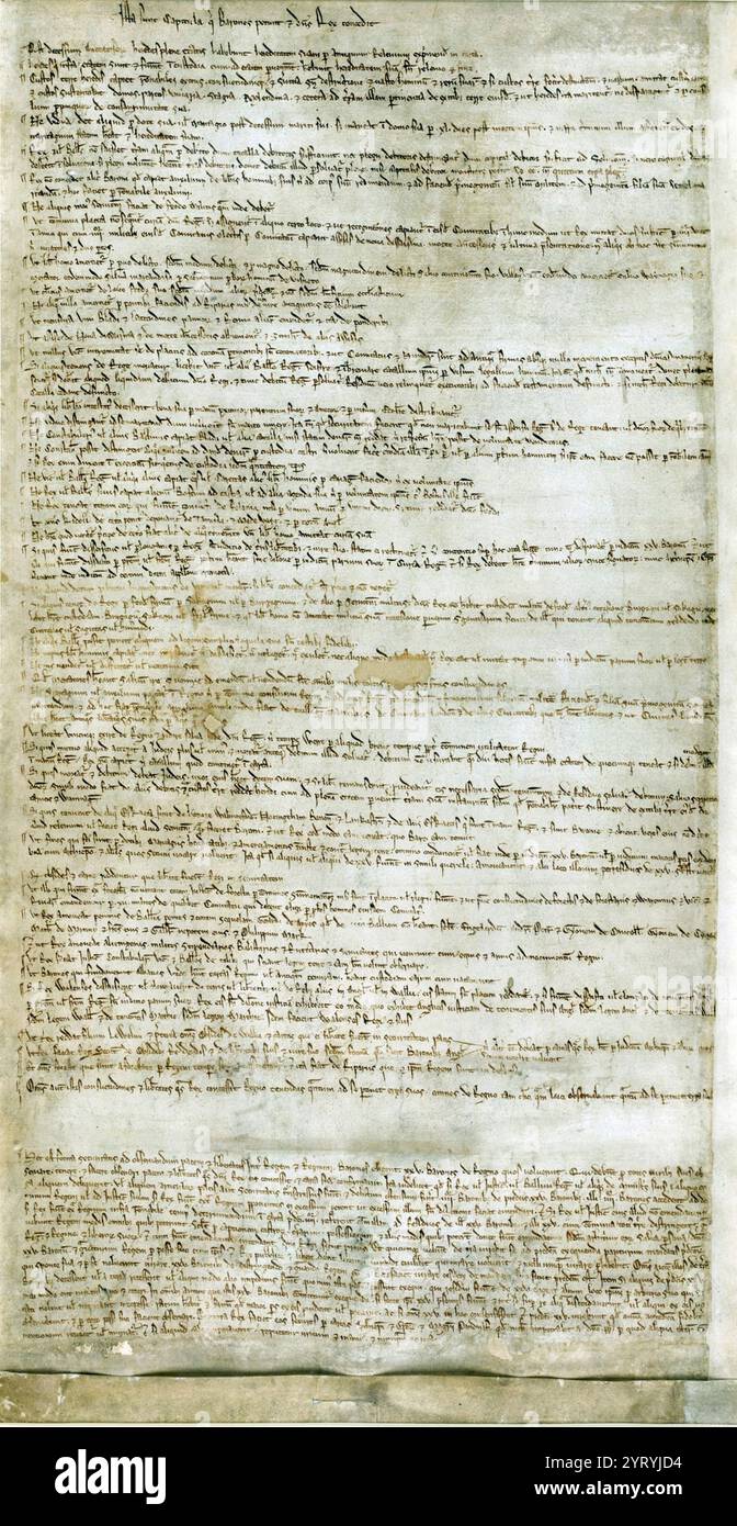 The concessions made by John to his barons were outlined in a document ...