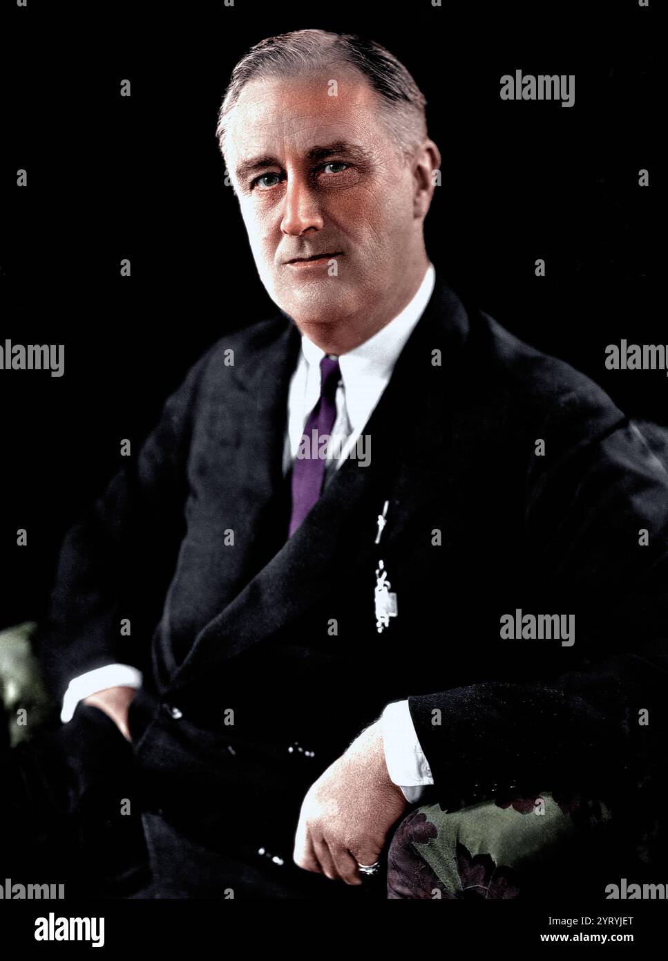 Franklin D Roosevelt US president 1933 Stock Photo - Alamy