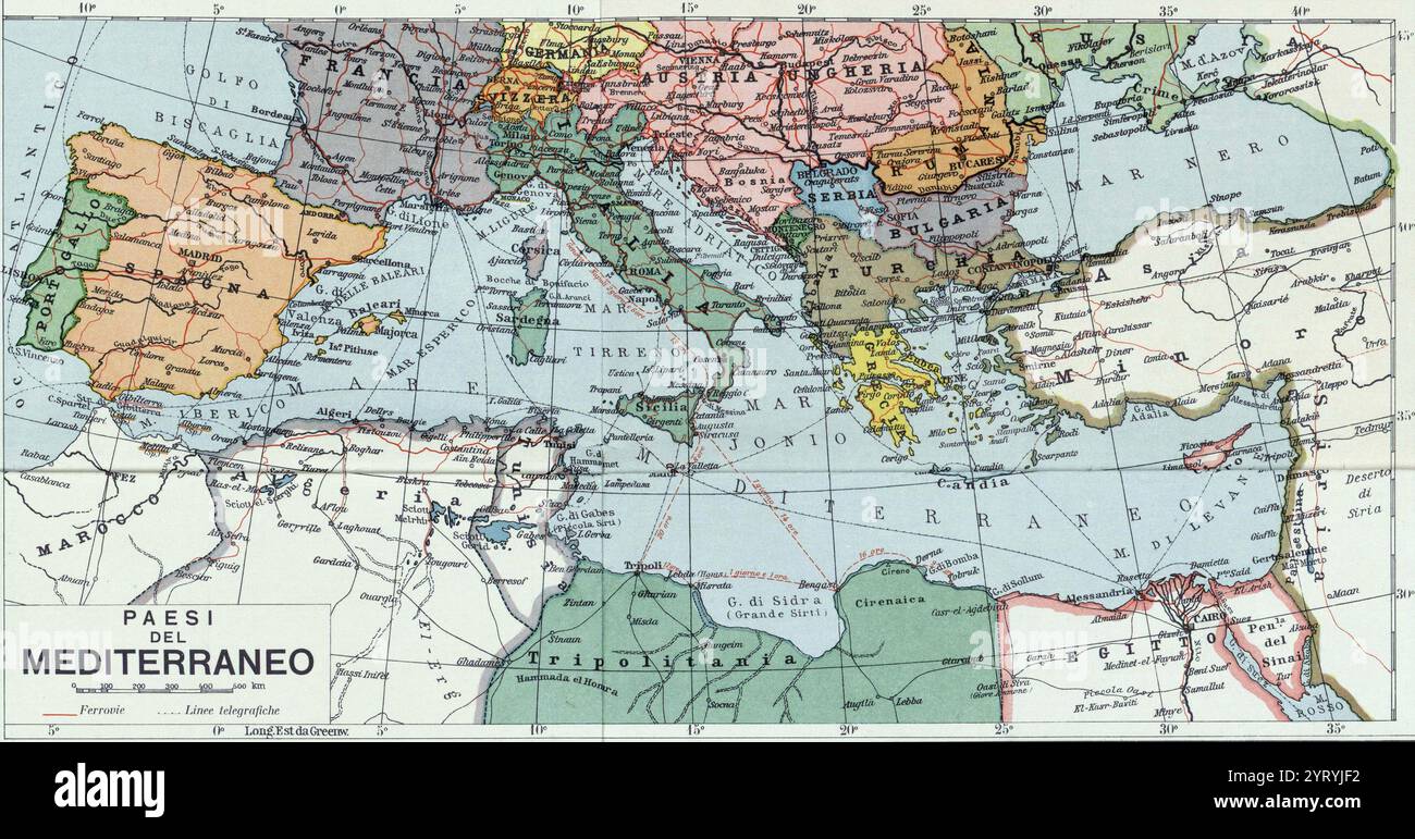 Italian world map hi-res stock photography and images - Alamy