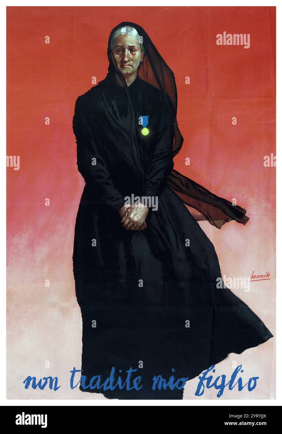 Italian Fascist propaganda poster by Gino Boccasile (1901?1952) issued ...