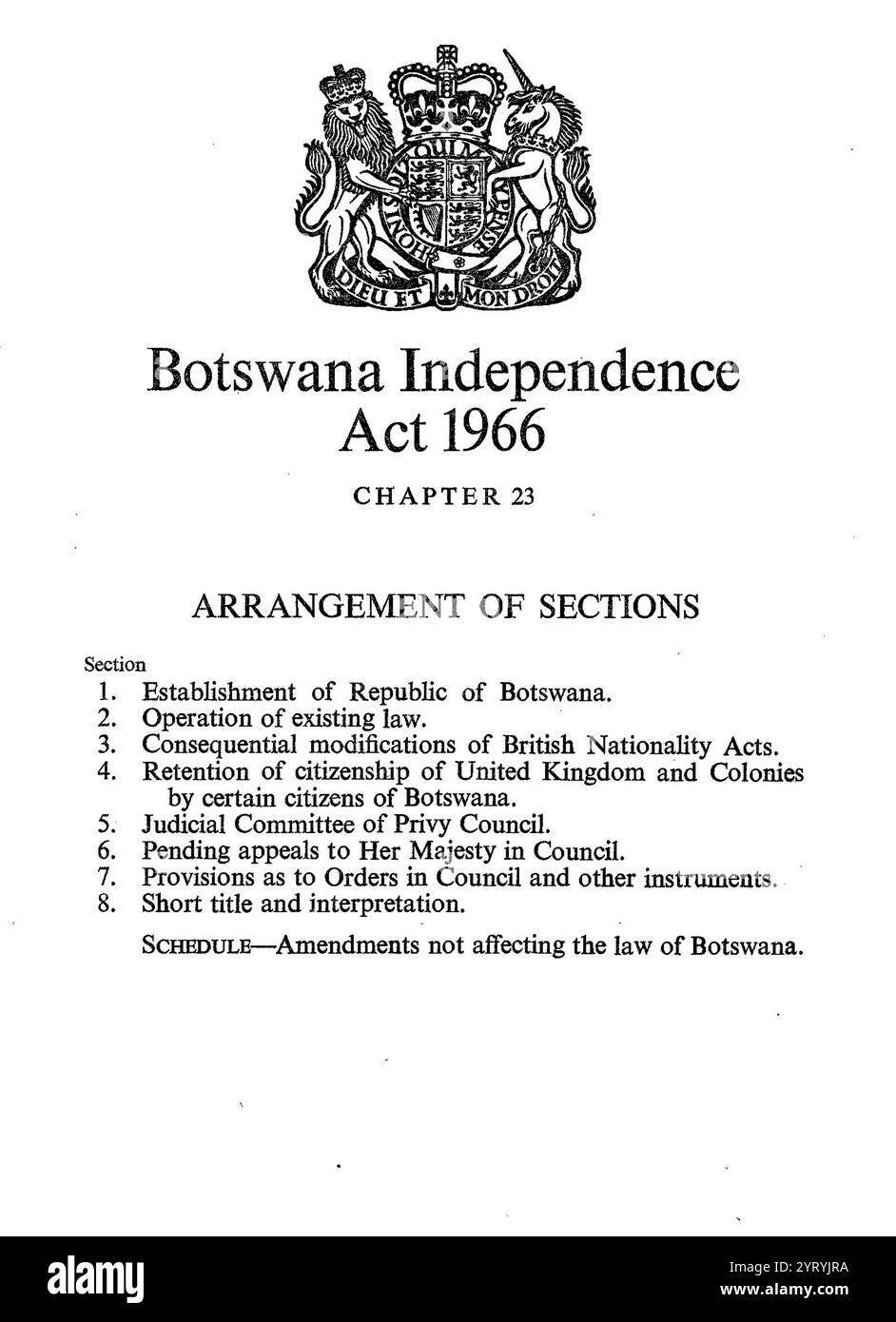 Botswana independence day 1966 hi-res stock photography and images - Alamy