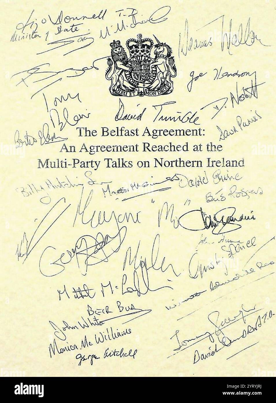 Troubles good friday agreement hi-res stock photography and images - Alamy