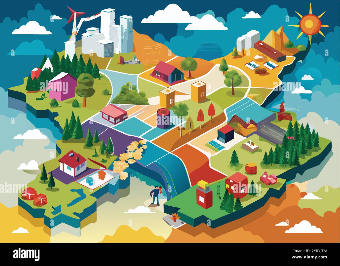 Regional Economic Disparities Infographics Vector Stock Vector Image And Art Alamy