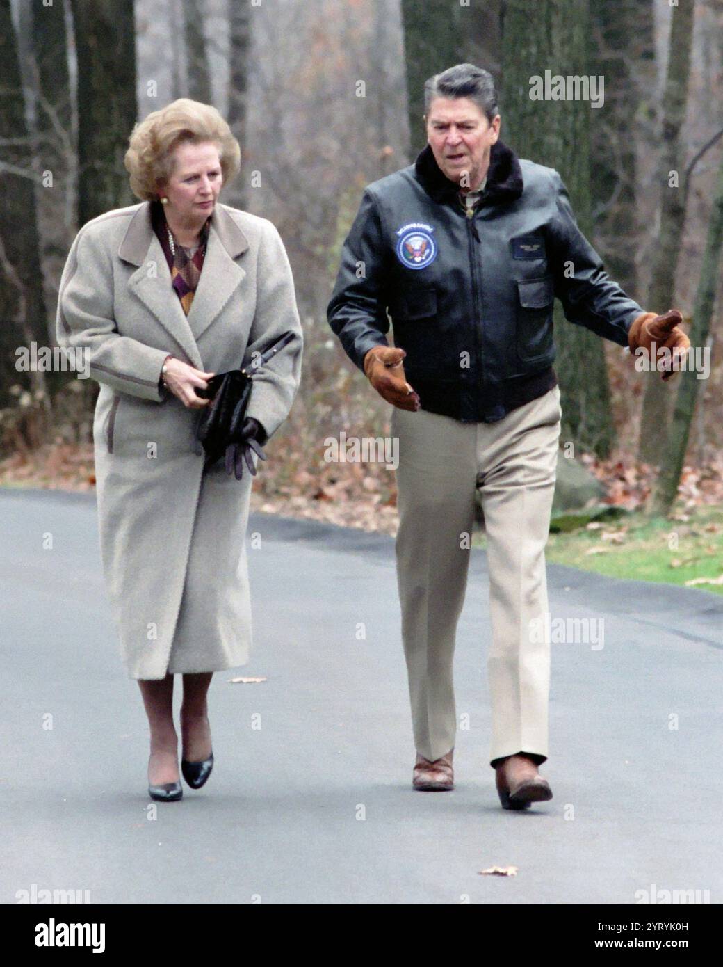 British Prime Minister with her close political friend, US President ...