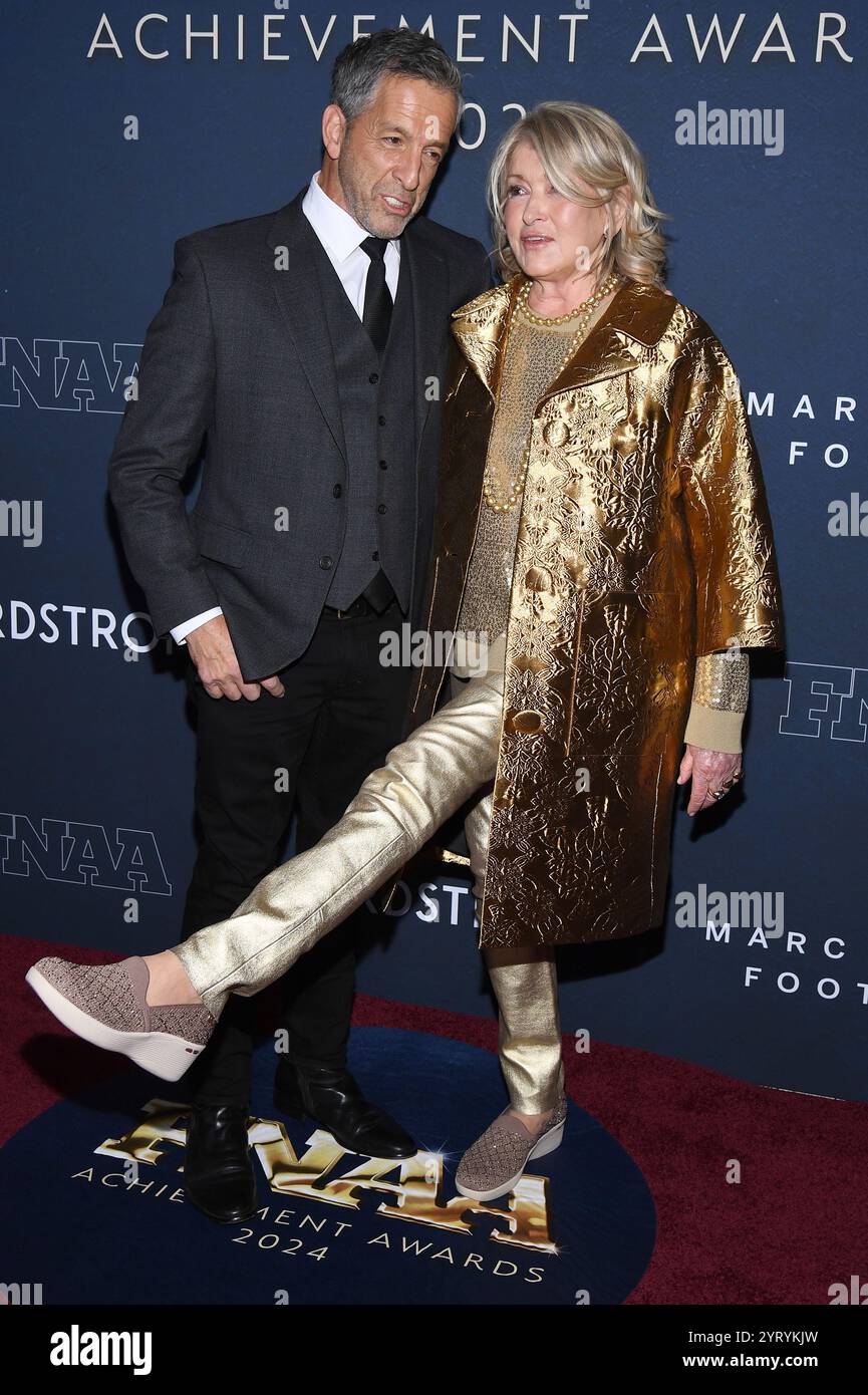(L-R) Kenneth Cole and Martha Stewart attend the Footwear News ...