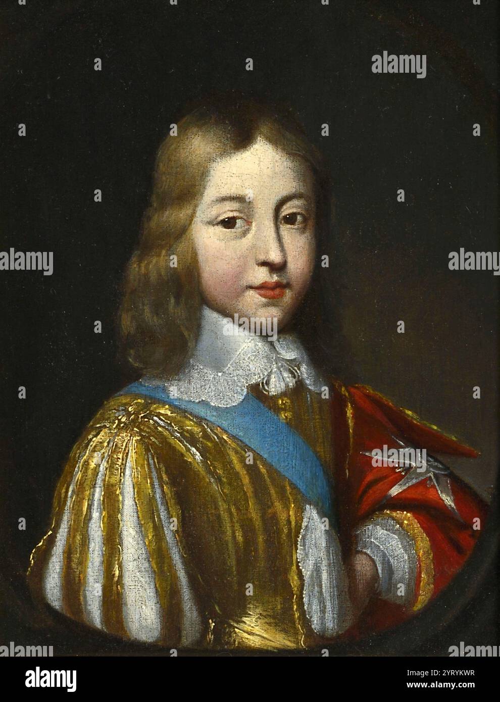 Studio of Charles Beaubrun, Portrait of Louis XIV of France Circa 1650 France Stock Photo - Alamy