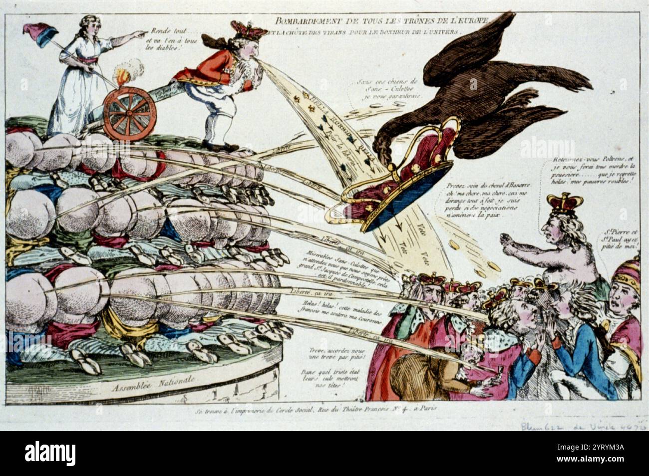 French revolution political cartoon hi-res stock photography and images ...