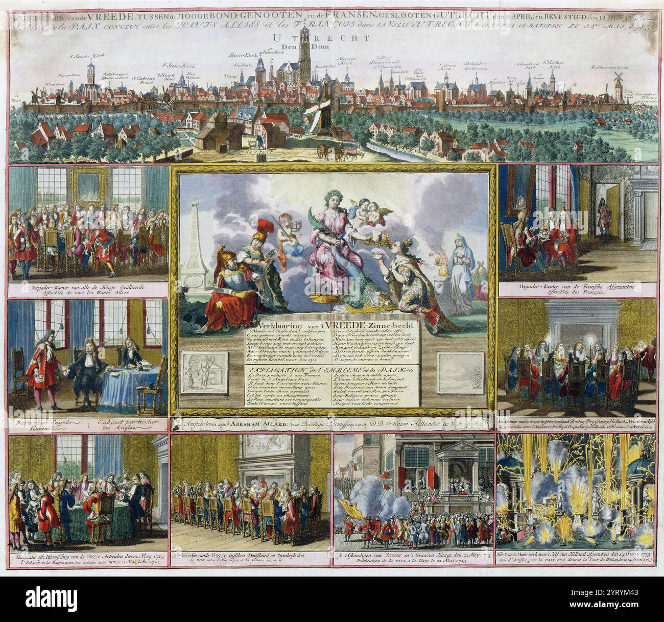 The treaty of utrecht 1713 hi-res stock photography and images - Alamy
