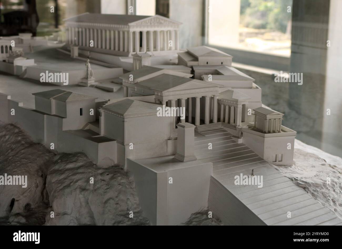 reconstruction of the Parthenon on the Acropolis in central Athens, the ...