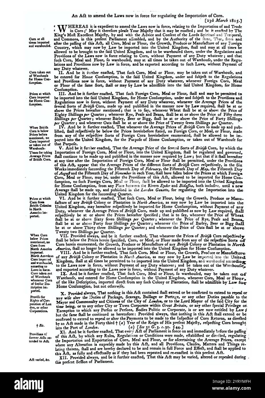 Corn import quotas hi-res stock photography and images - Alamy