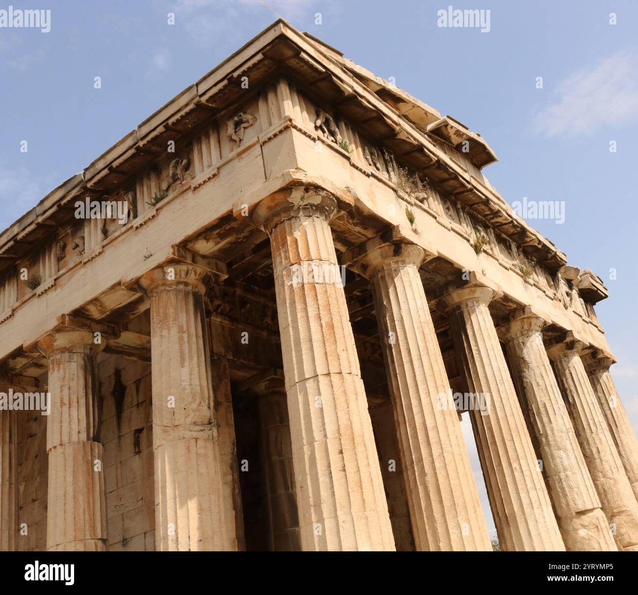 The Temple of Hephaestus or Hephaestion is a Doric peripteral temple ...