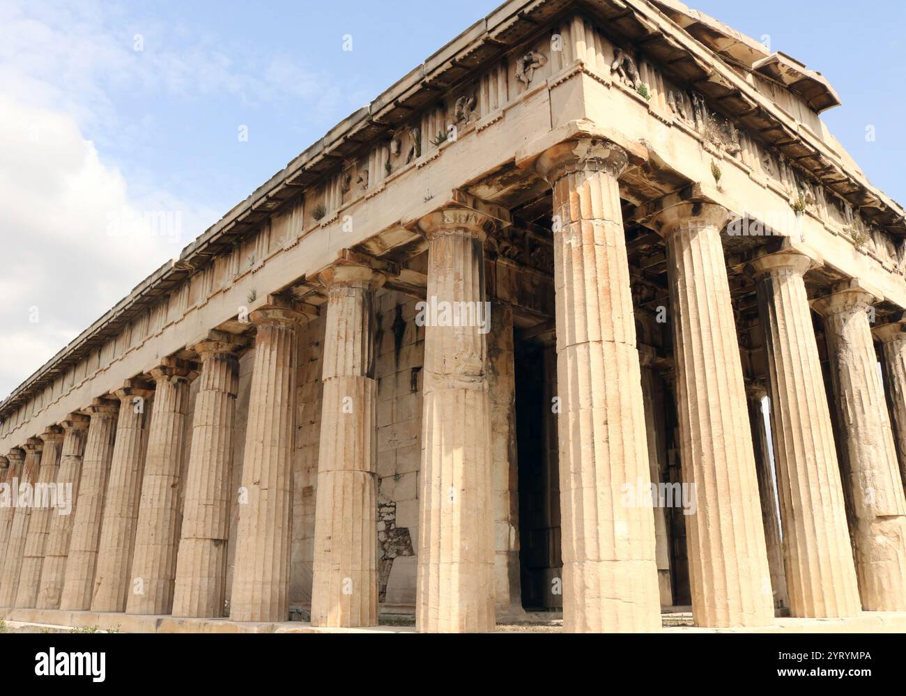 The Temple of Hephaestus or Hephaestion is a Doric peripteral temple ...