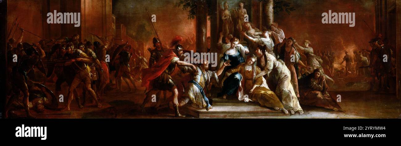 The Death of Priam by Johann Andreas Herrlein (1723?1796). Priam ...