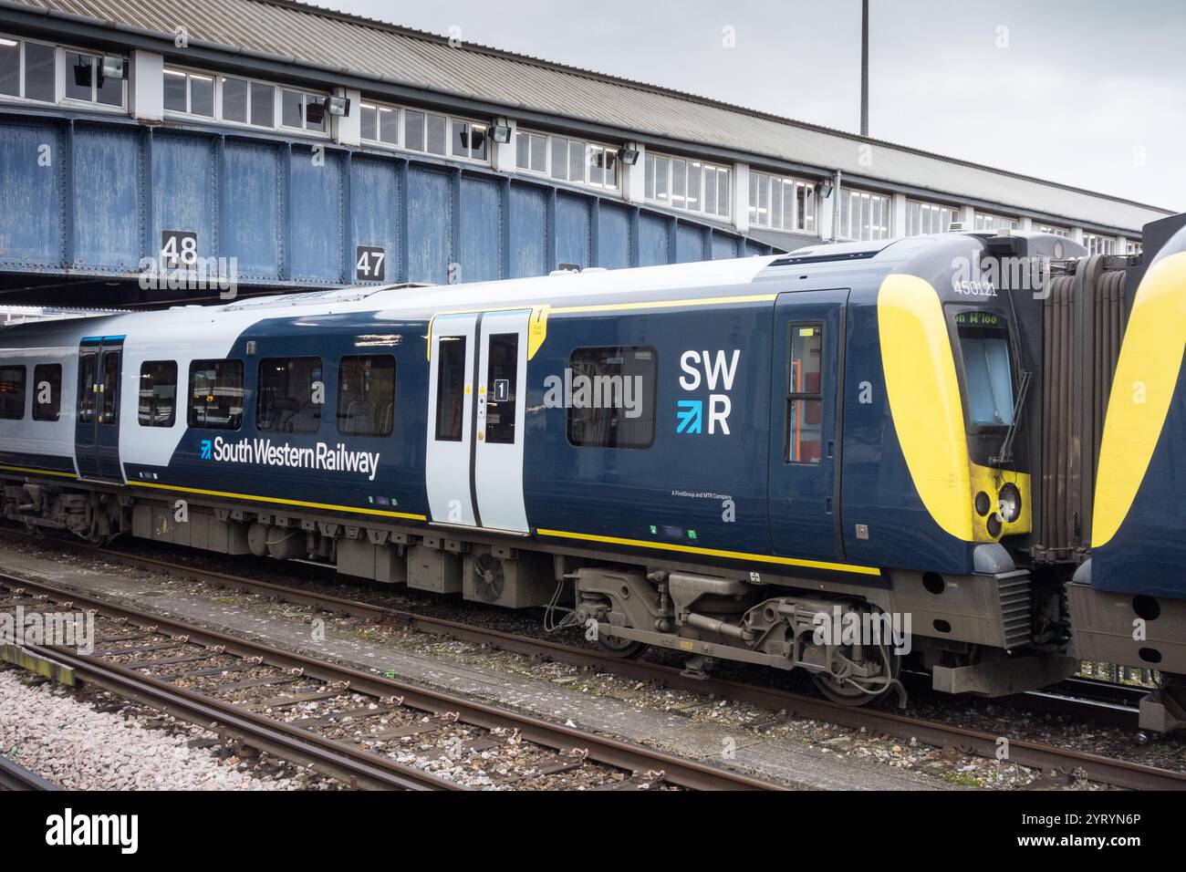 A South Western Railway train at Clapham Junction station, Clapham ...