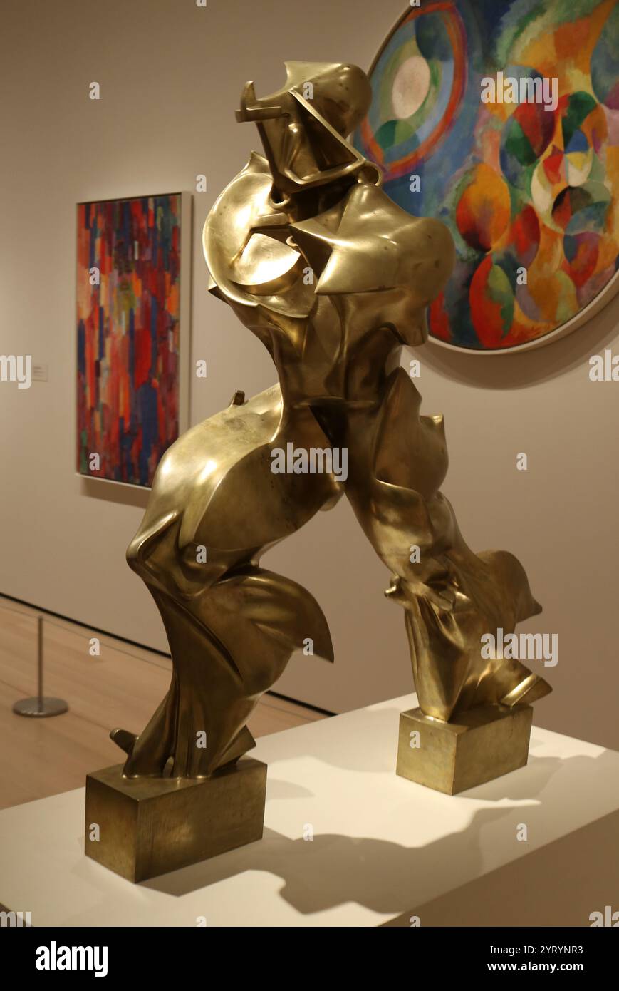 Unique Forms of Continuity in Space a 1913 bronze Futurist sculpture by ...