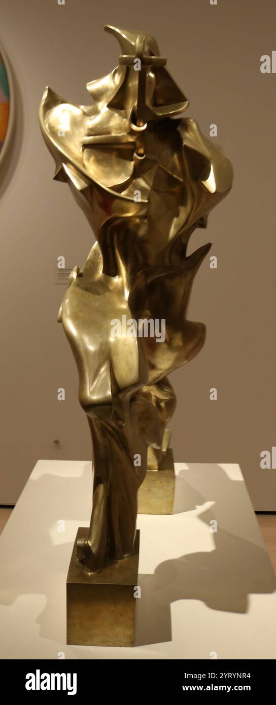 Unique Forms of Continuity in Space a 1913 bronze Futurist sculpture by ...