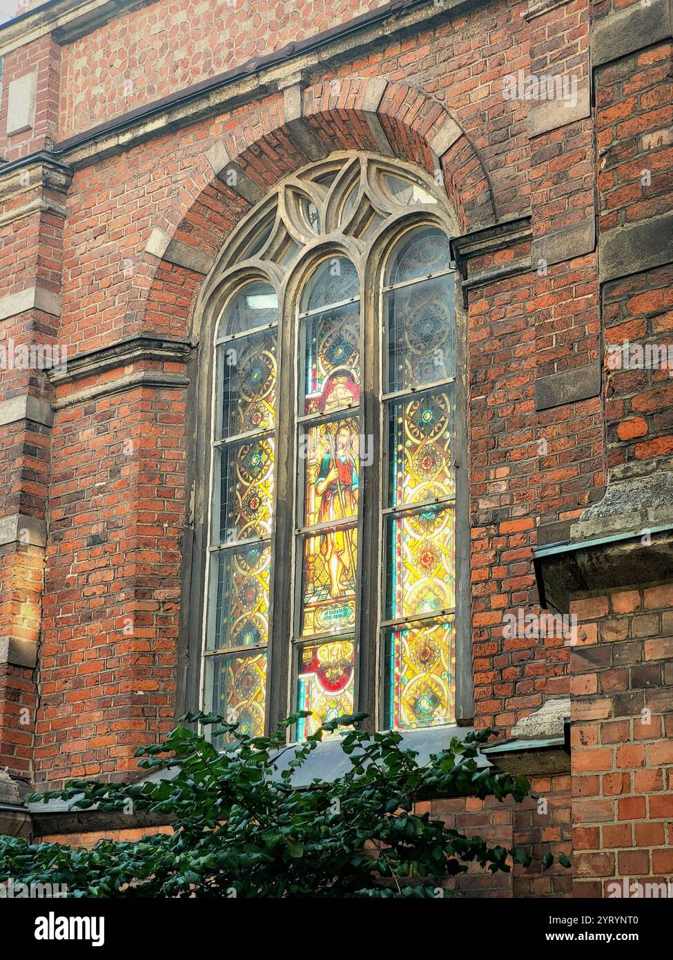 stained glass window in riga Stock Photo - Alamy