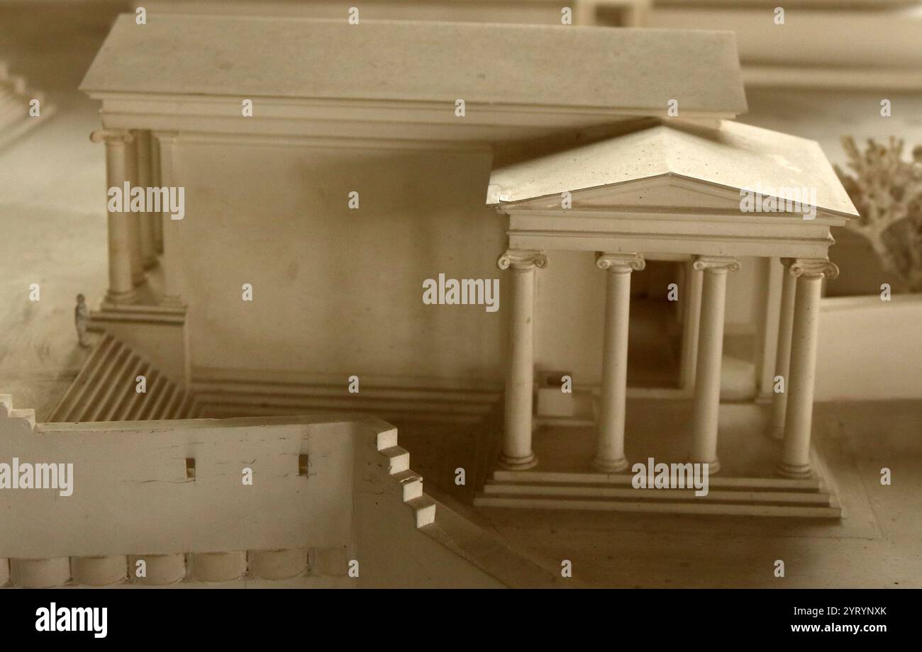 Model showing the restoration of the Agora, Athens, Greece. 2nd Century ...