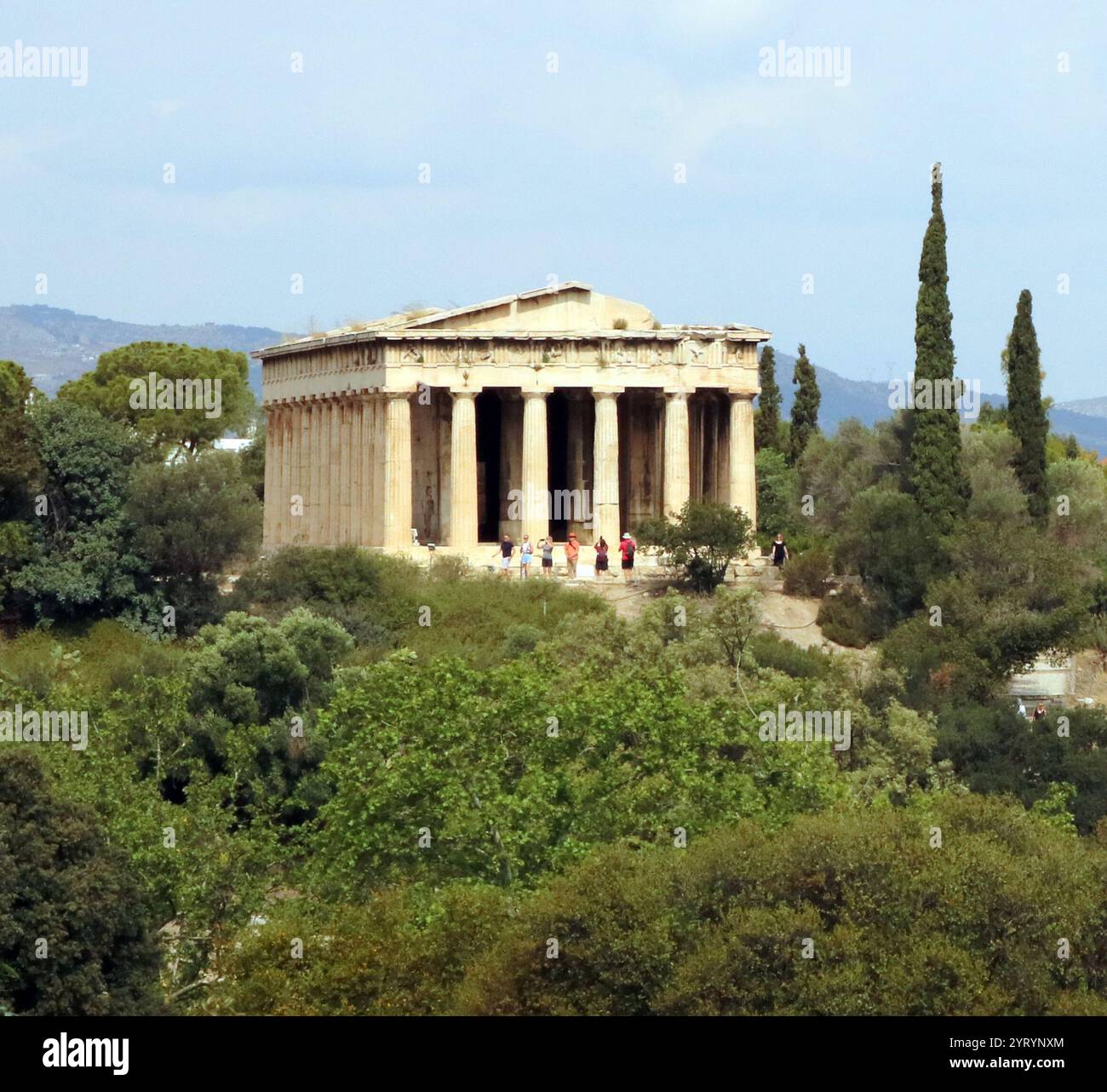 The Temple of Hephaestus or Hephaestion is a Doric peripteral temple ...