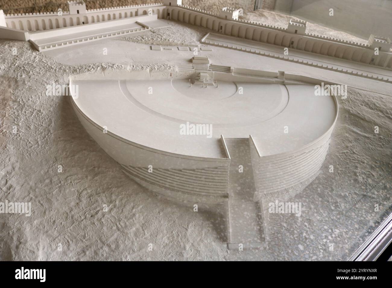 reconstruction of the Pnyx a hill in central Athens, the capital of ...