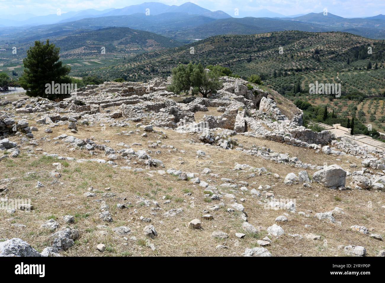 Bronze Age citadel of Mycenae in southern Greece. Mycenae was built ...