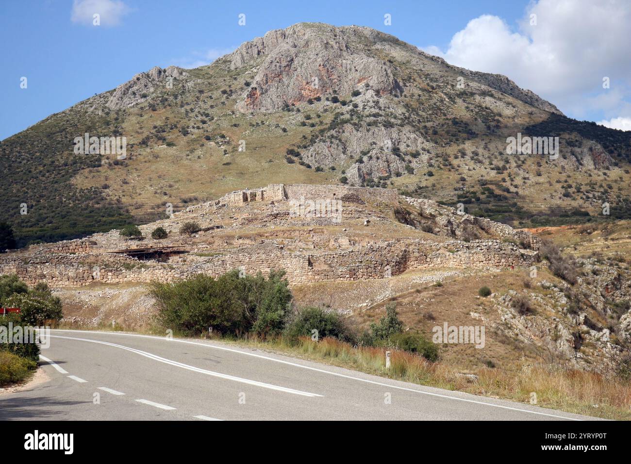 Bronze Age citadel of Mycenae in southern Greece. Mycenae was built ...