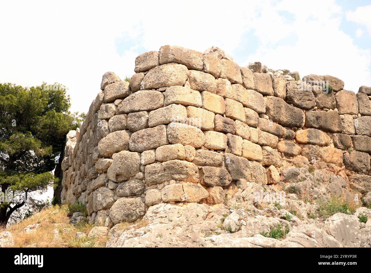 Bronze Age citadel of Mycenae in southern Greece. Mycenae was built ...