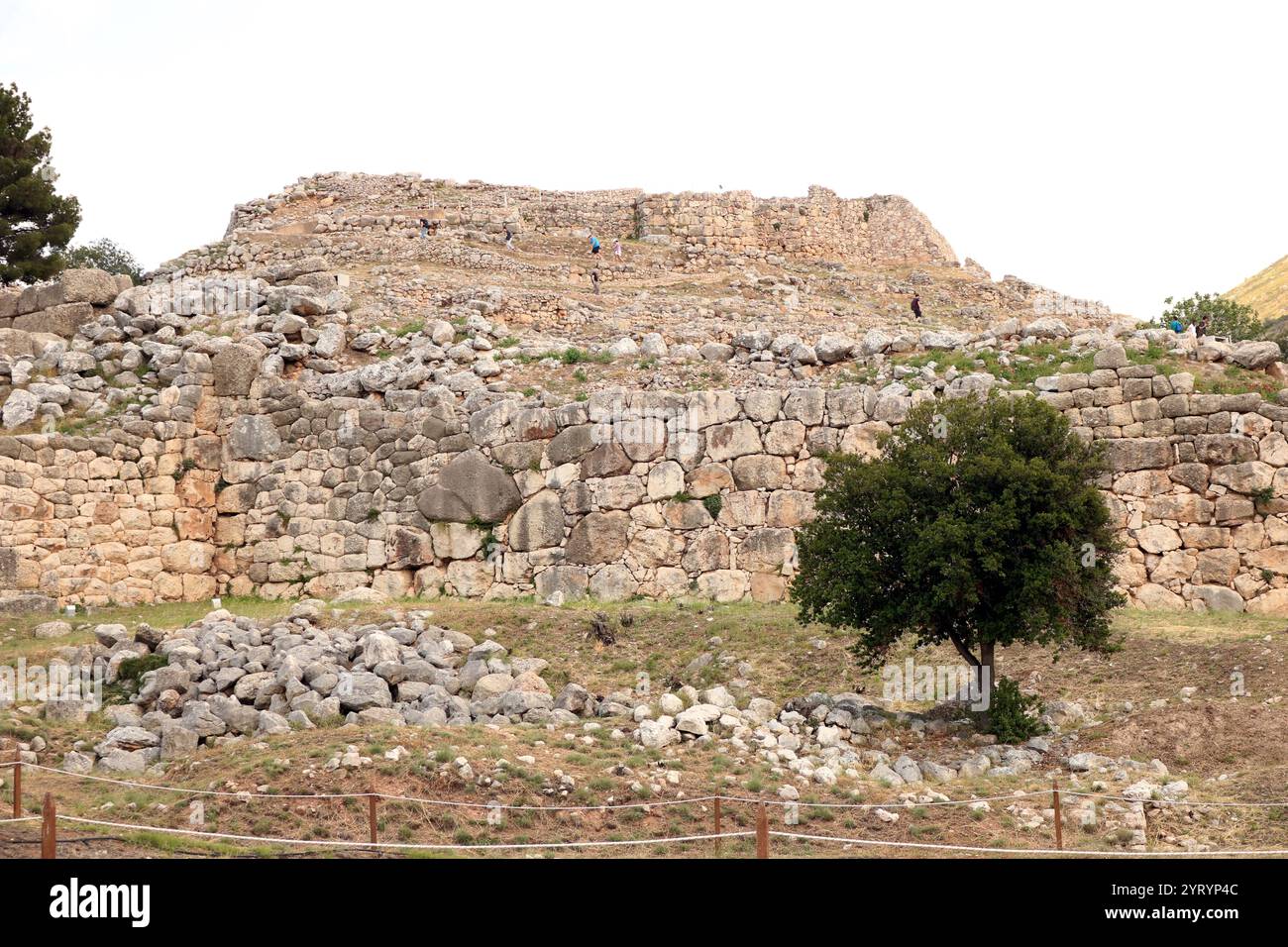 Bronze Age citadel of Mycenae in southern Greece. Mycenae was built ...