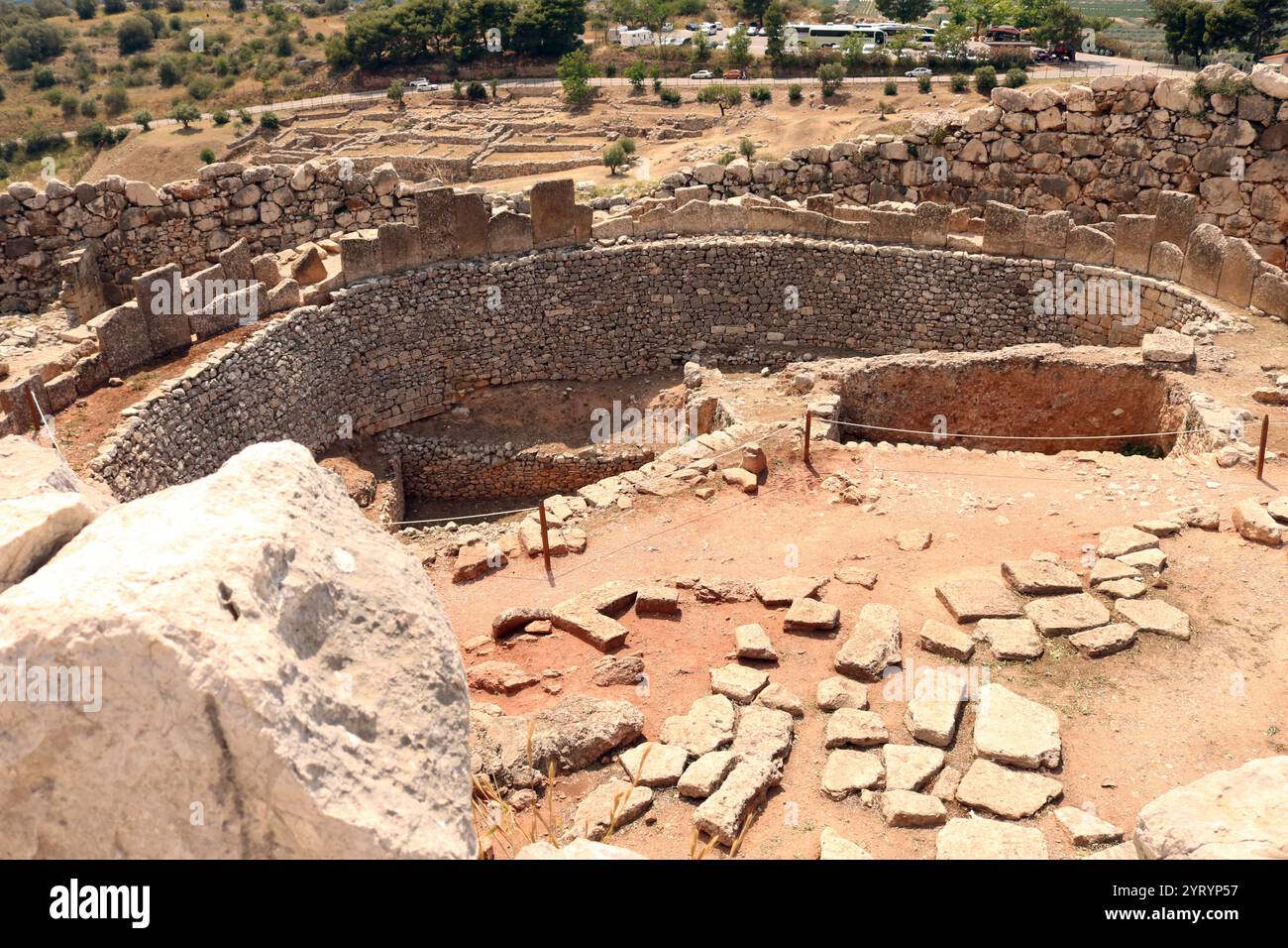 Grave Circle A is a 16th-century BC royal cemetery situated to the ...