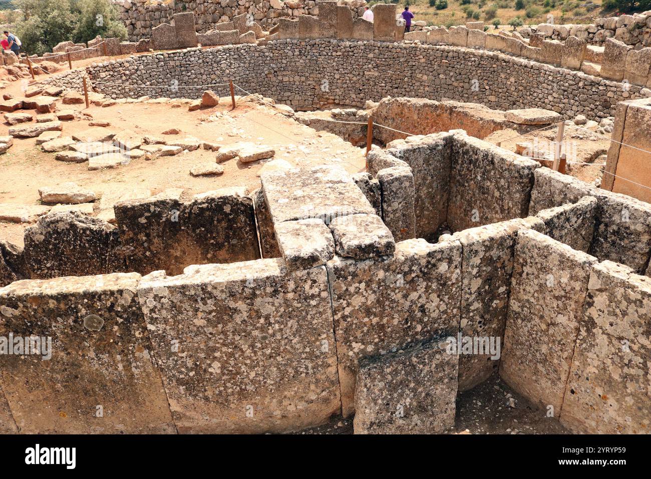 Grave Circle A is a 16th-century BC royal cemetery situated to the ...