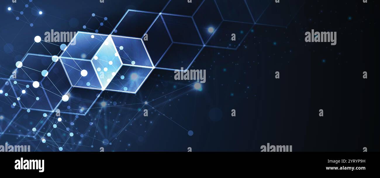 Technology innovation background, idea of global business solution ...