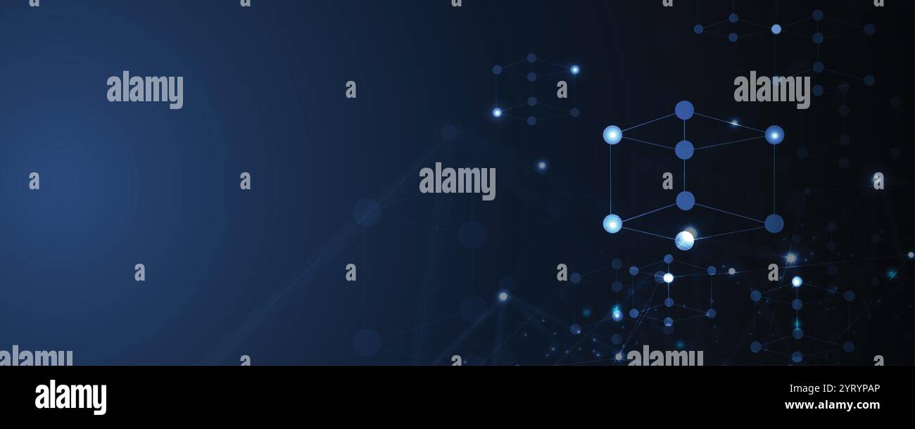 Technology innovation background, idea of global business solution ...